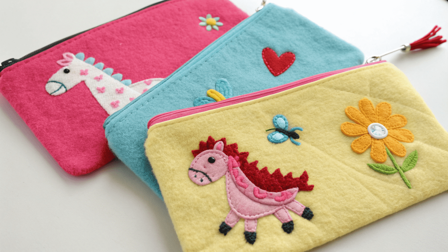 13+ Handmade Felt Pouches for Kids