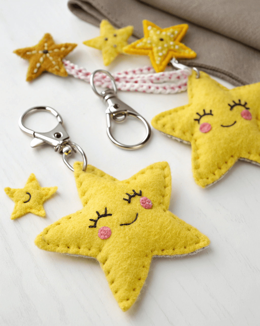 13+ Cute Felt Keychains for Girls